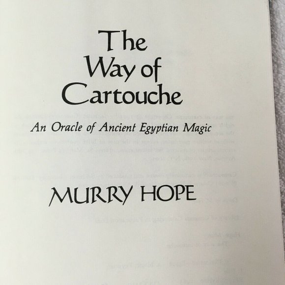 Murry Hope | Accents | Grn4 The Way Of Cartouche An Oracle Of Ancient ...